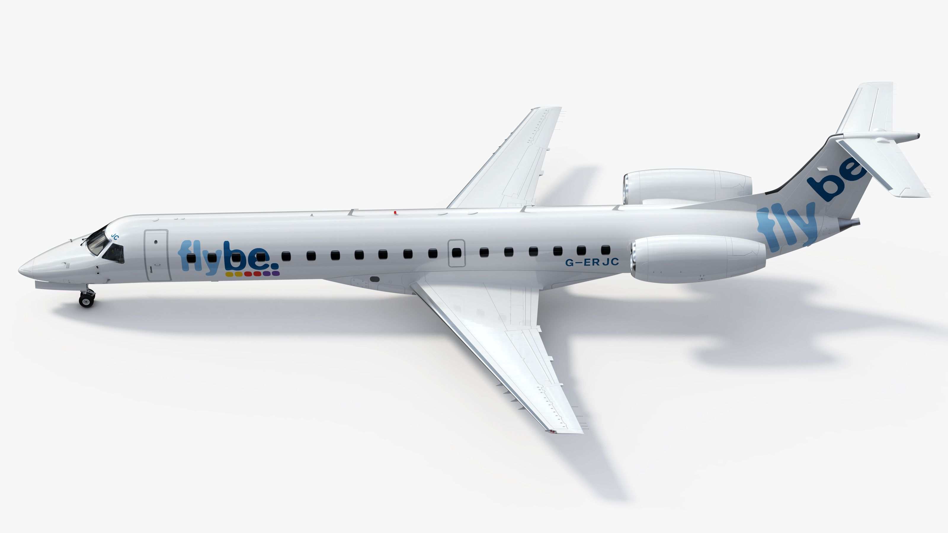 3D Embraer ERJ145 Regional Jet Flybe - TurboSquid 1768154