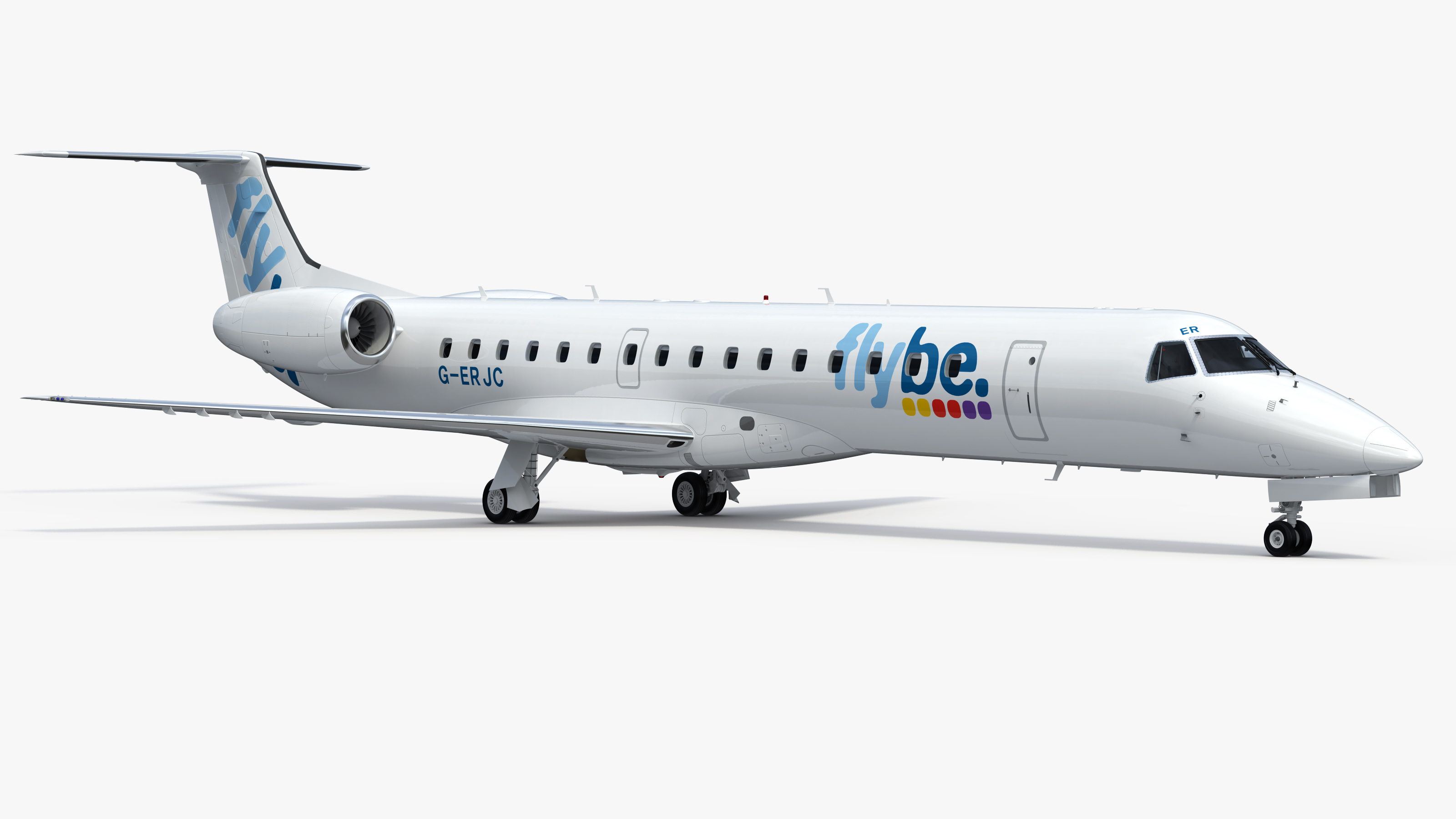 3D Embraer ERJ145 Regional Jet Flybe - TurboSquid 1768154