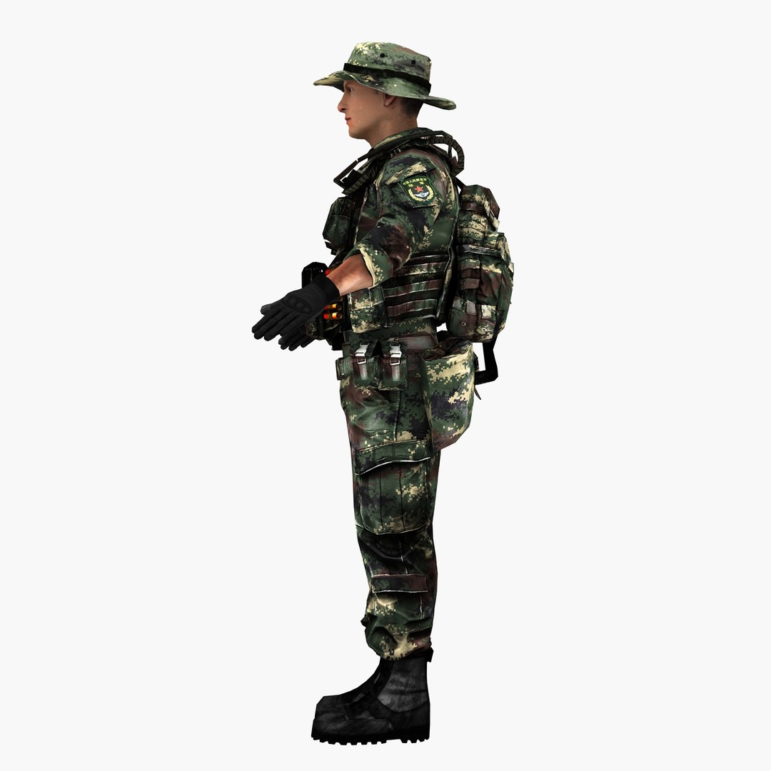 Pla Chinese Soldier 3D Model - TurboSquid 1668814
