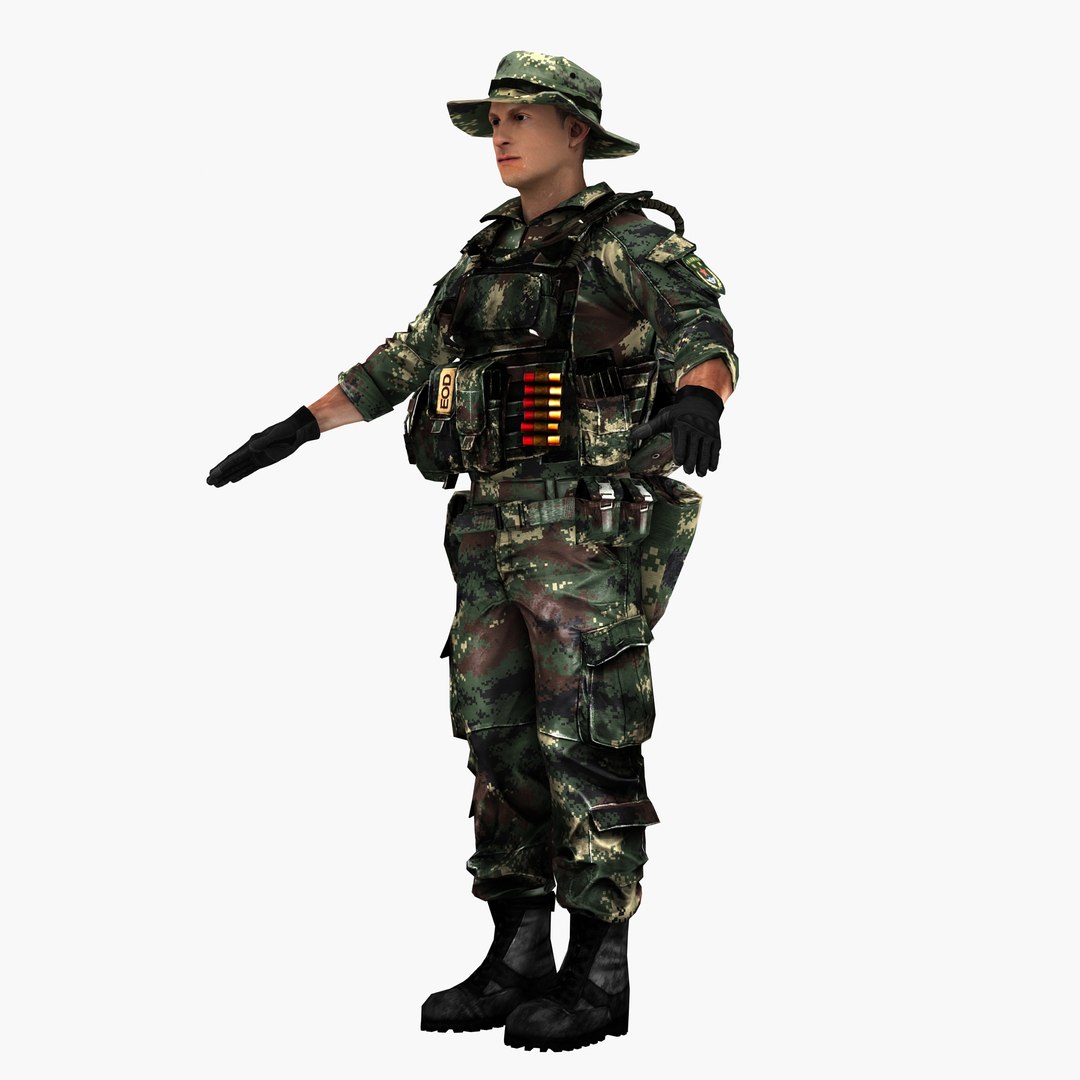 Pla Chinese Soldier 3D Model - TurboSquid 1668814