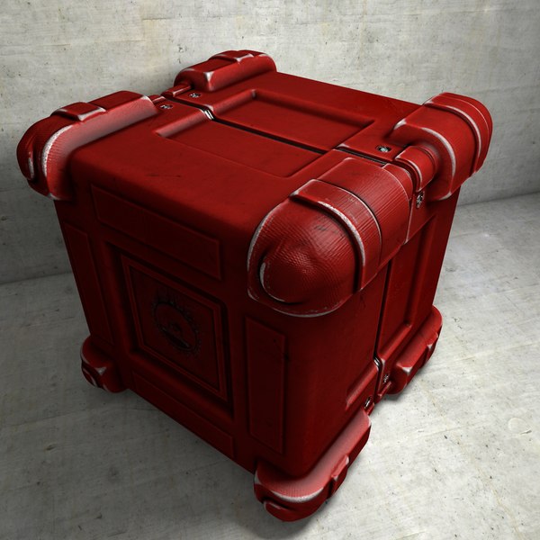 red container biohazard 3d model