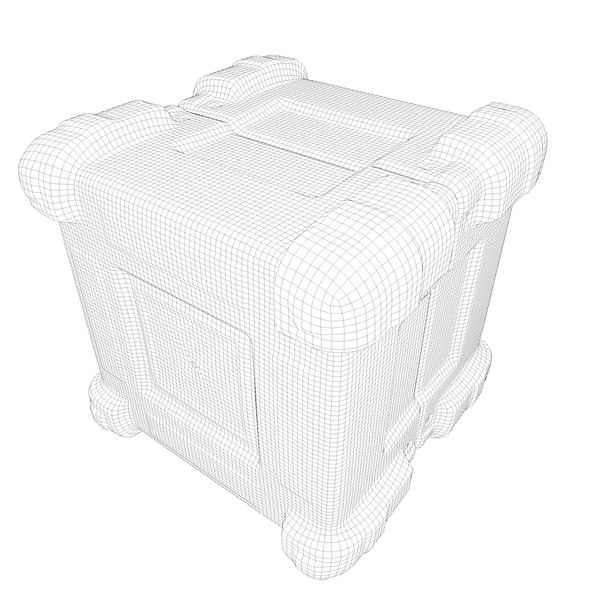 red container biohazard 3d model