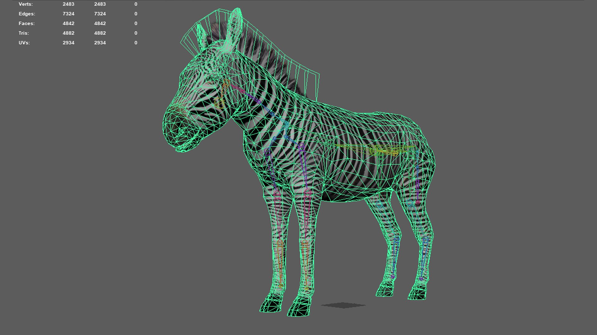 3D Lowpoly Zebra Animated For VR AR Games Model - TurboSquid 2059456
