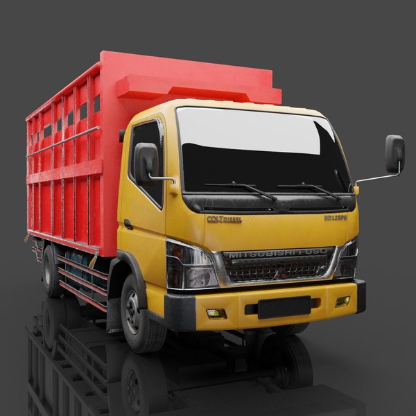 3D Truck Mitsubishi fuso Canter Low-poly 3D model - TurboSquid 1940774