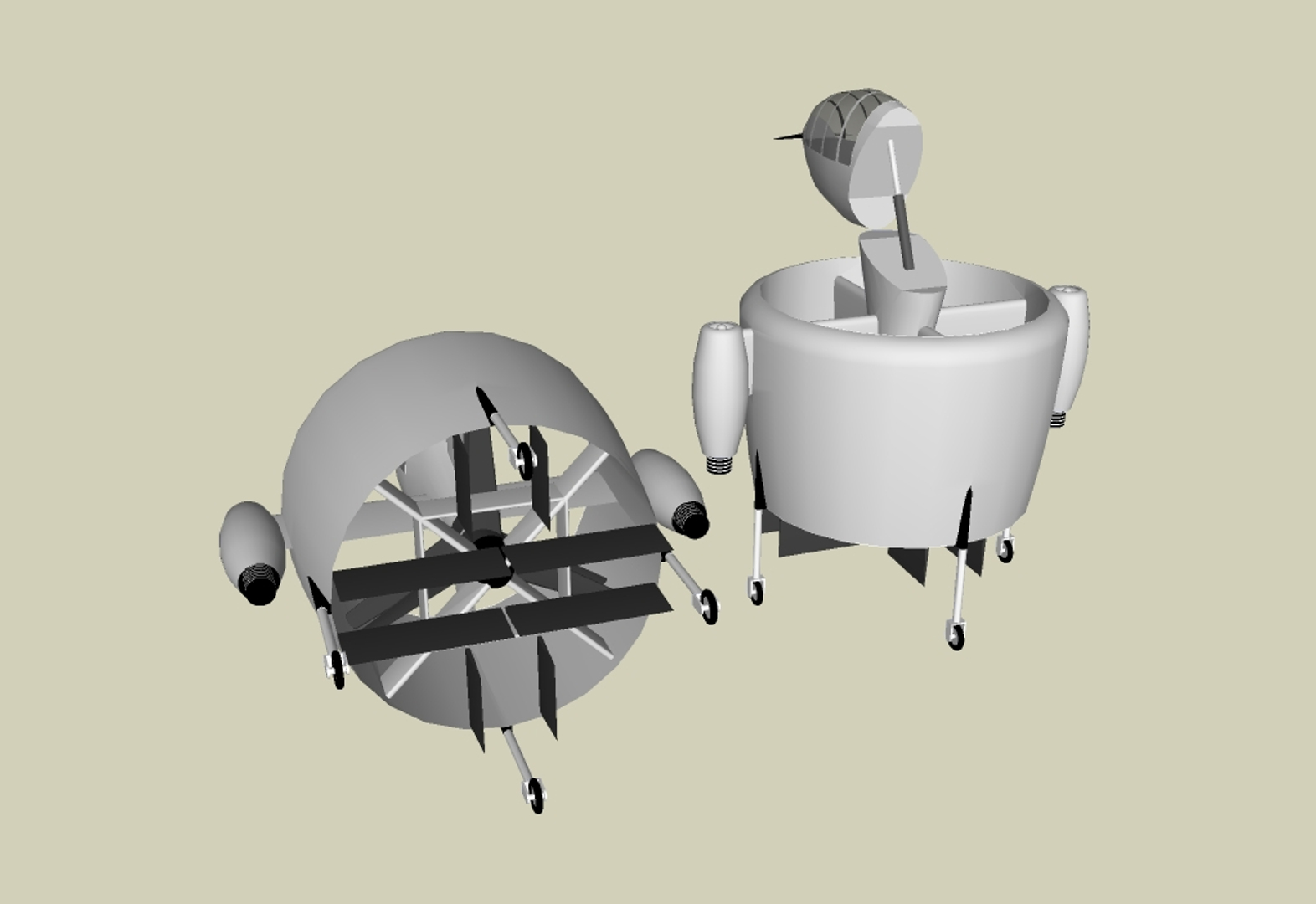 free vtol sketchup 3d model