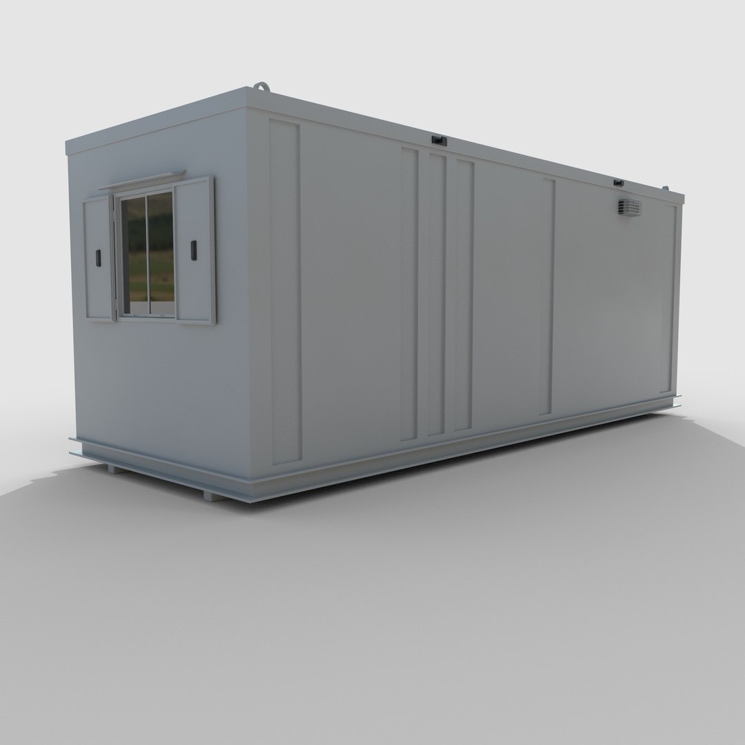 Building Site Container Office 3D Model - TurboSquid 2209531