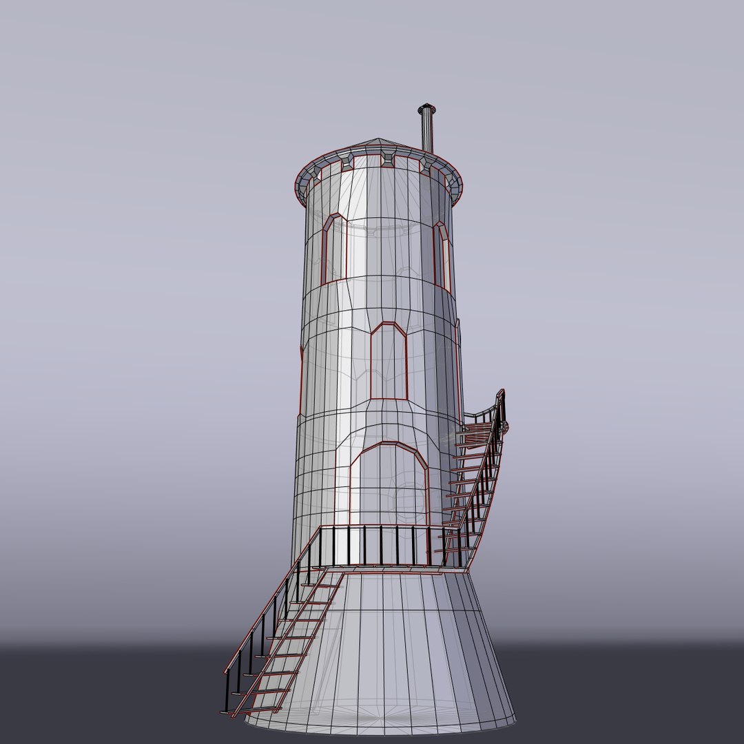 Tower Architectural 3D Model - TurboSquid 1595571