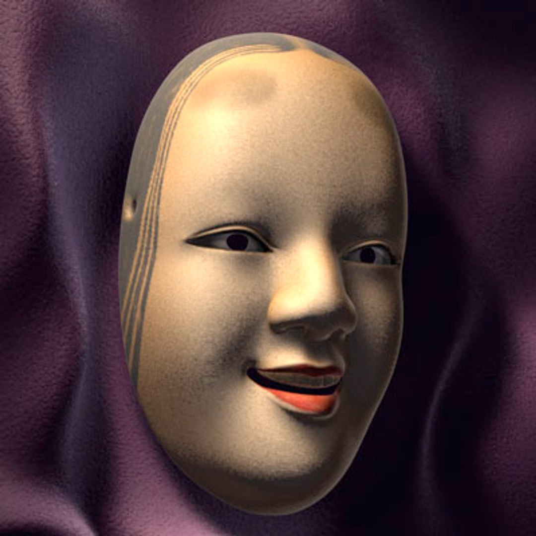 3d Noh Mask Model
