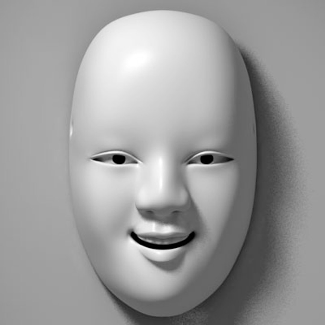 3d Noh Mask Model