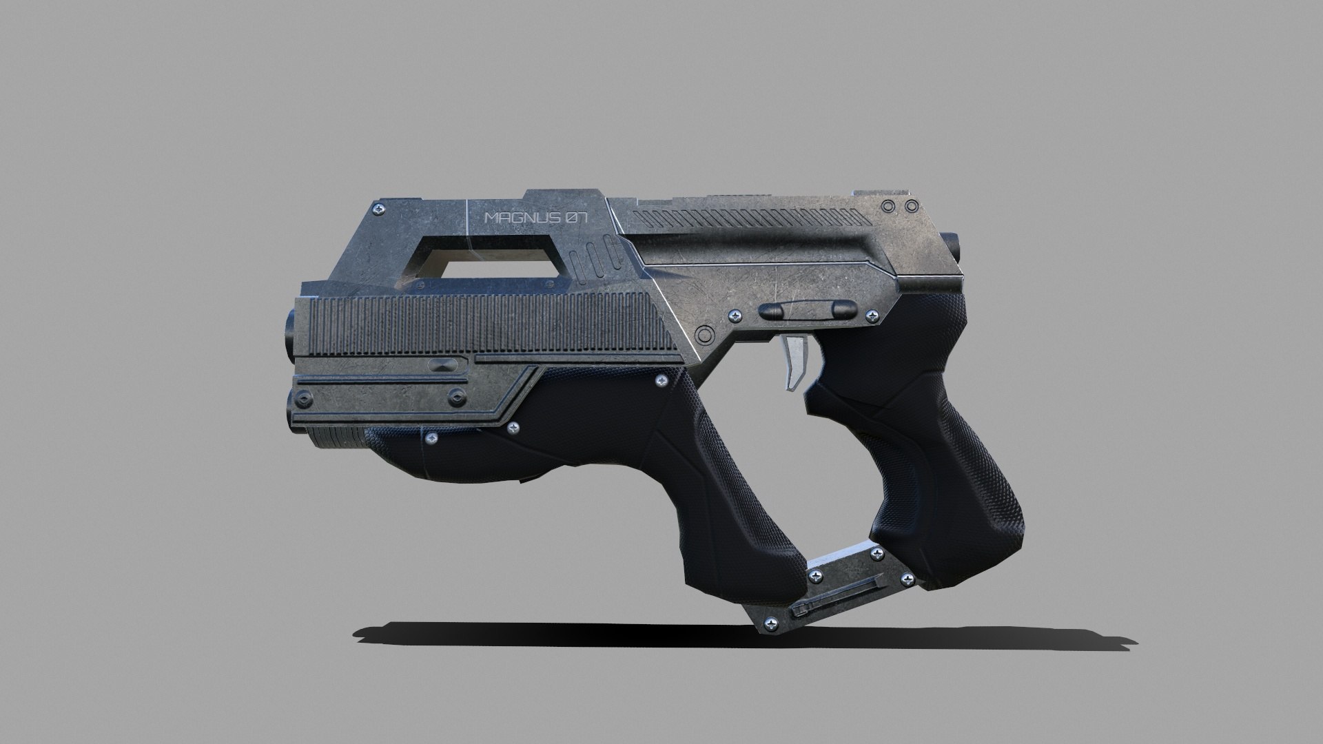 Magnus Pistol Gun Low Poly 3D - TurboSquid 2248899