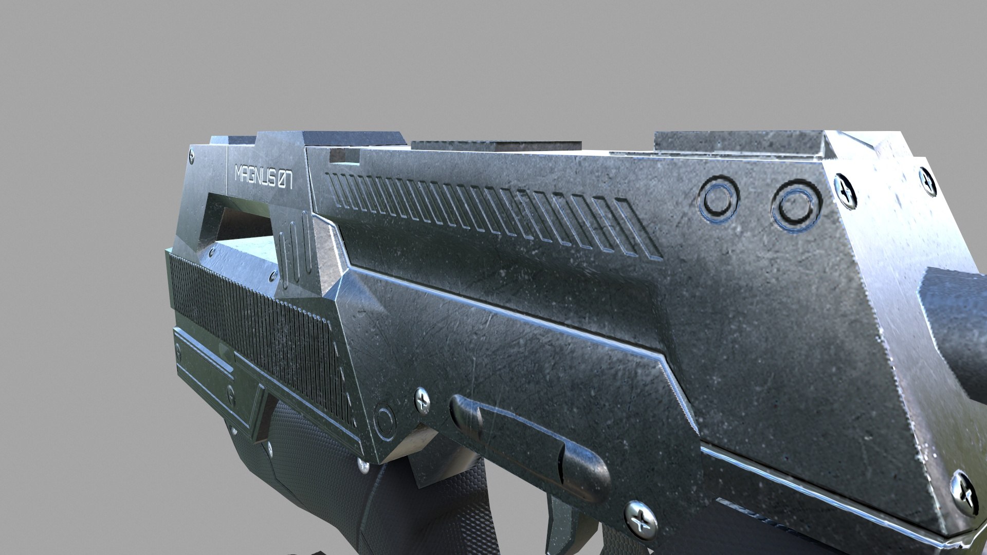 Magnus Pistol Gun Low Poly 3D - TurboSquid 2248899