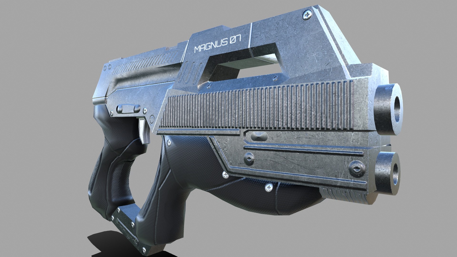 Magnus Pistol Gun Low Poly 3D - TurboSquid 2248899