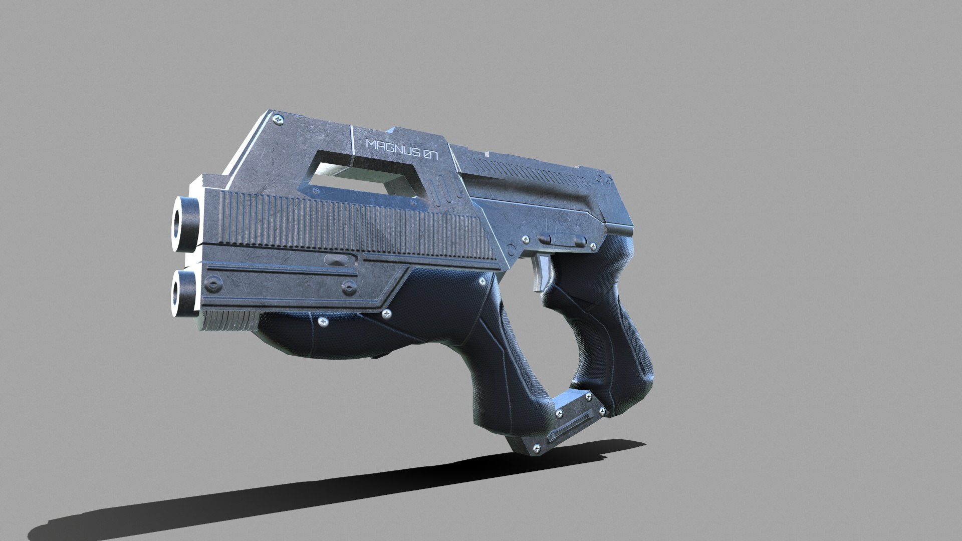 Magnus Pistol Gun Low Poly 3D - TurboSquid 2248899