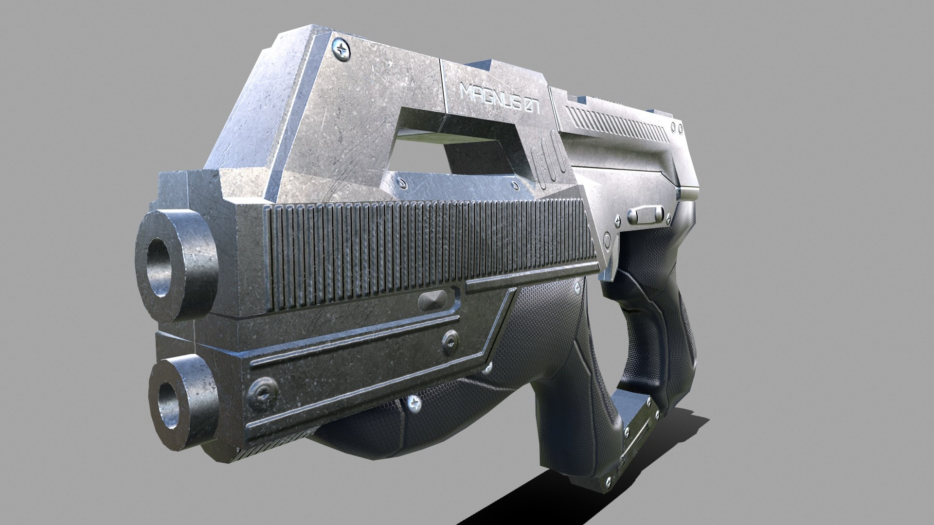 Magnus Pistol Gun Low Poly 3D - TurboSquid 2248899