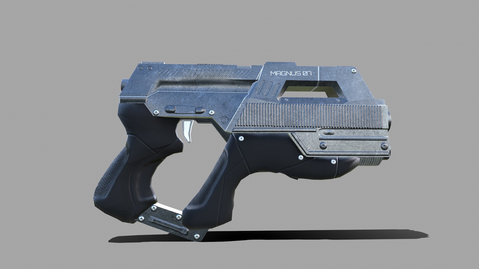 Magnus Pistol Gun Low Poly 3D - TurboSquid 2248899