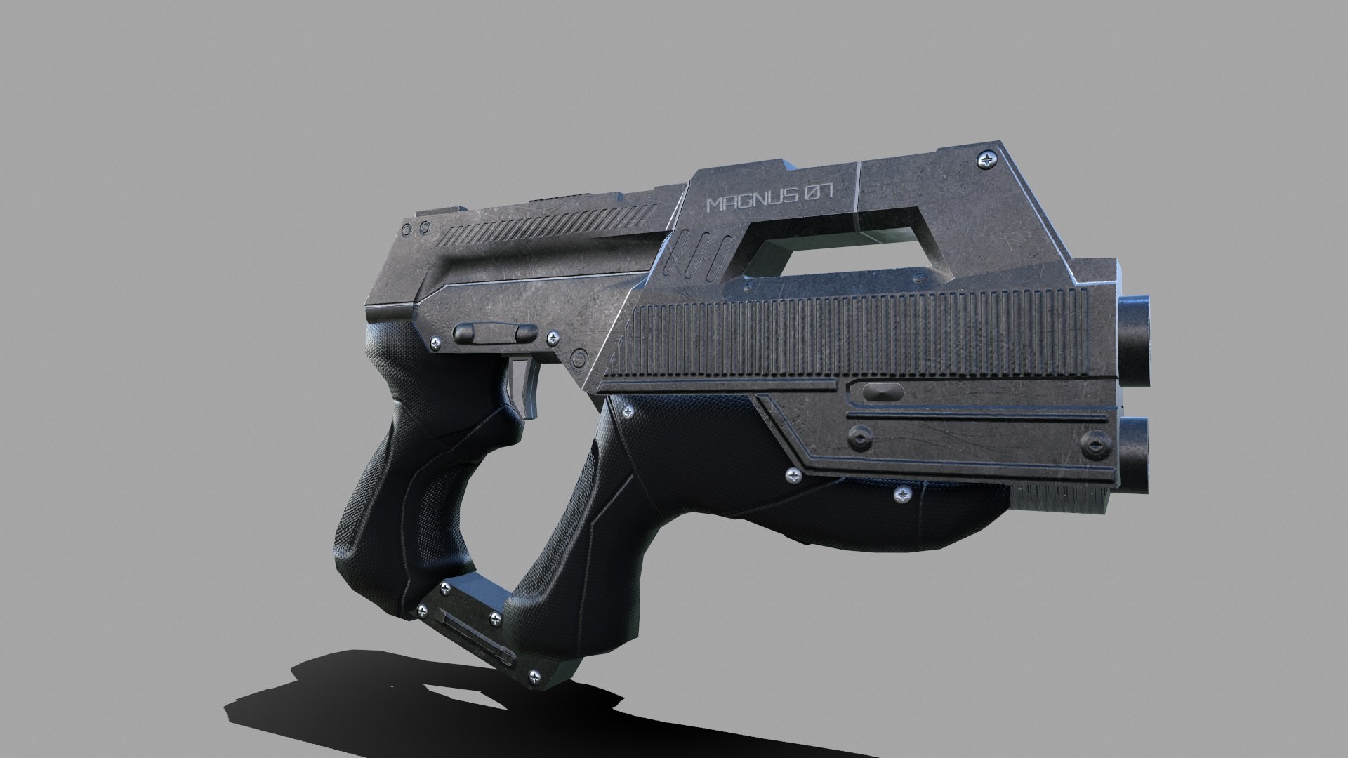 Magnus Pistol Gun Low Poly 3D - TurboSquid 2248899