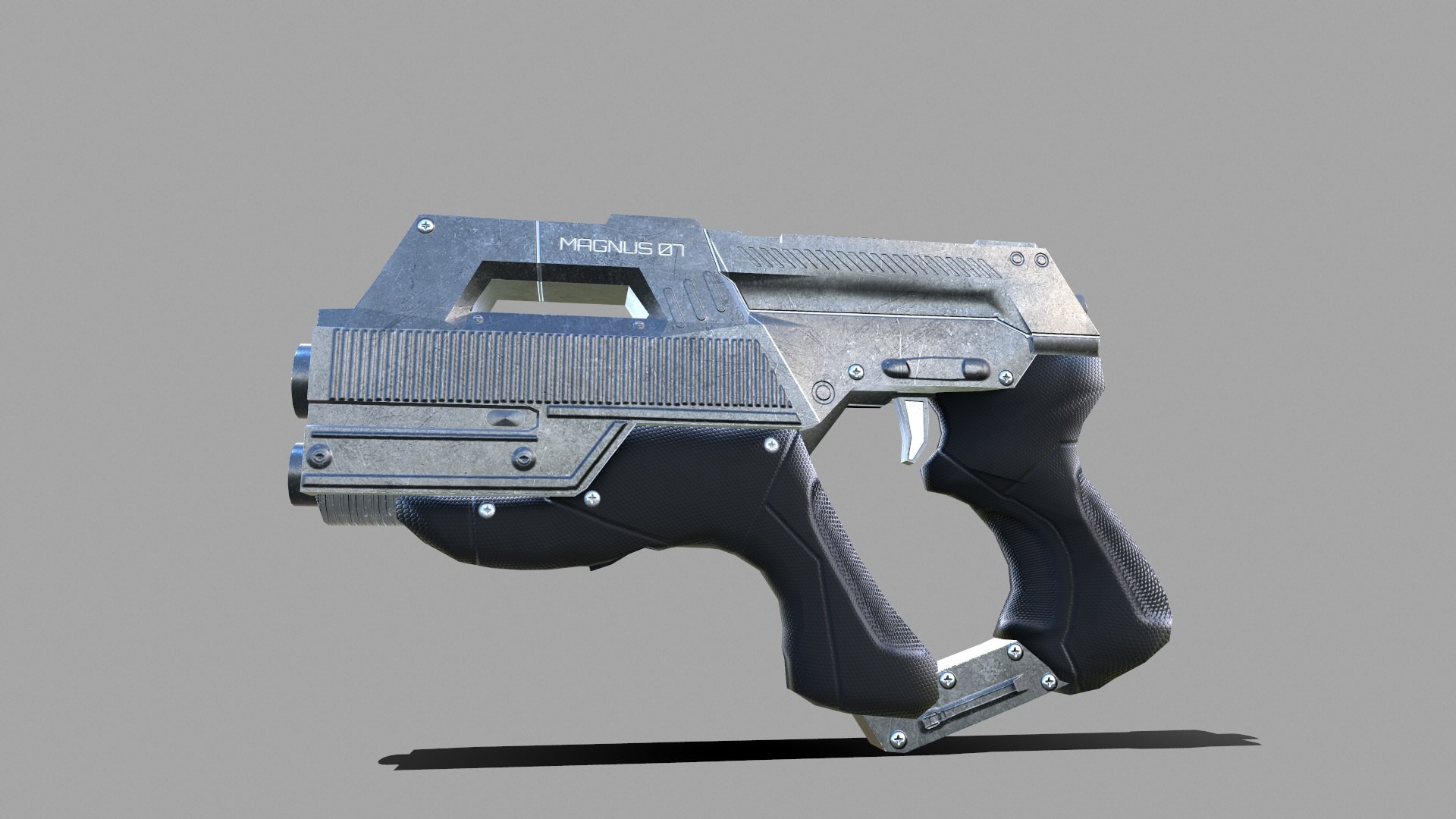 Magnus Pistol Gun Low Poly 3D - TurboSquid 2248899