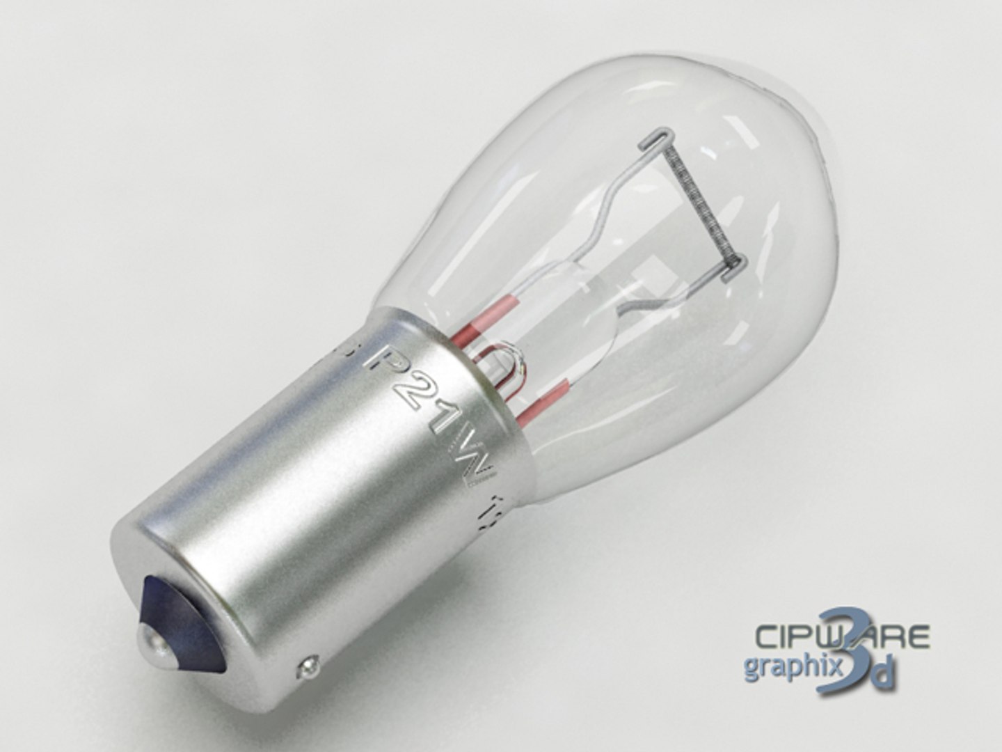 Car Lamp P21w 12v 3d Model