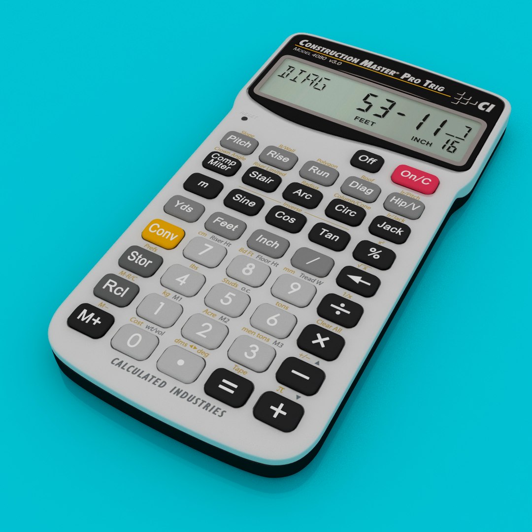 3d Construction Calculator Master Pro