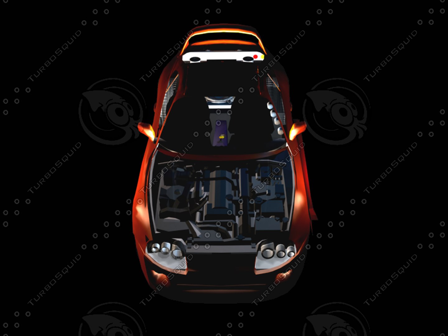 Toyota Supra Body Kit 3d Model