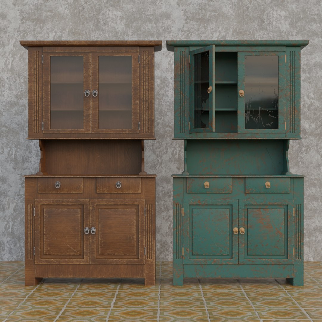 3D Rustic Old Closet - TurboSquid 2057342