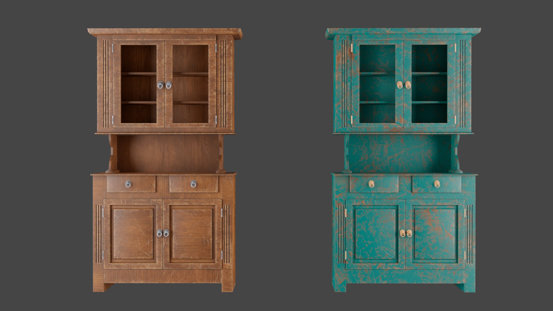 3D Rustic Old Closet - TurboSquid 2057342