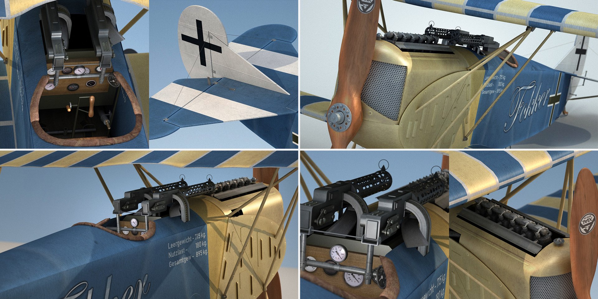 3D World War German Fighter Model - TurboSquid 1418533