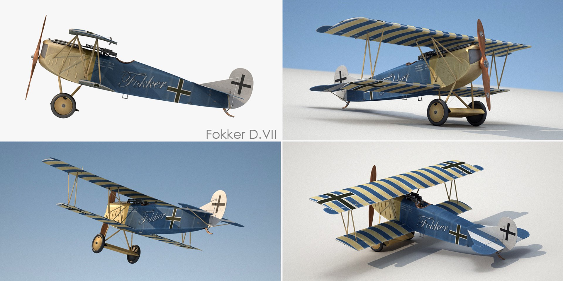 3D World War German Fighter Model - TurboSquid 1418533