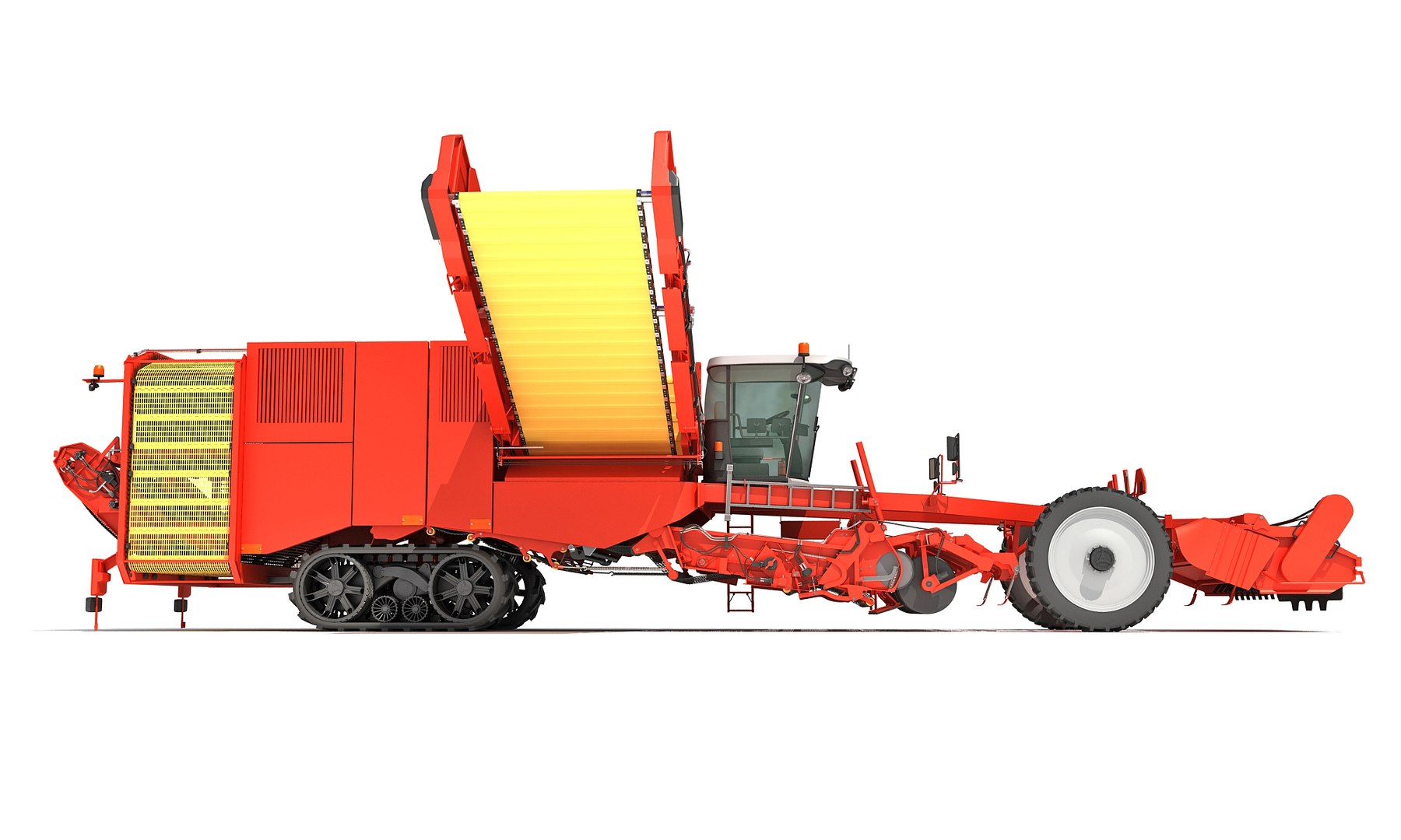 Potato combine harvester 3D - TurboSquid 1422750