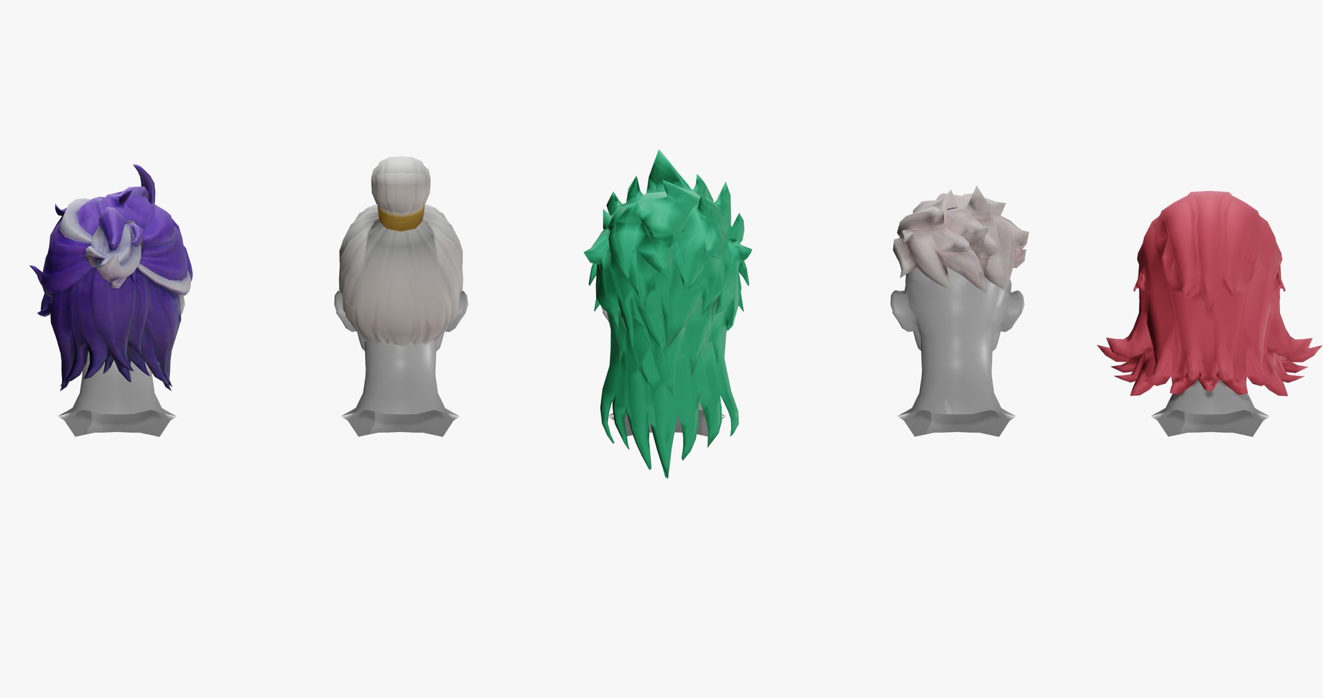 20 STYLIZED MALE HAIR MODELS PACK 7 3D Model - TurboSquid 2216570