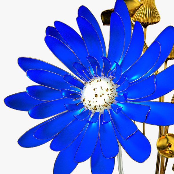 modelo 3d Flor azul animada - TurboSquid 1744917