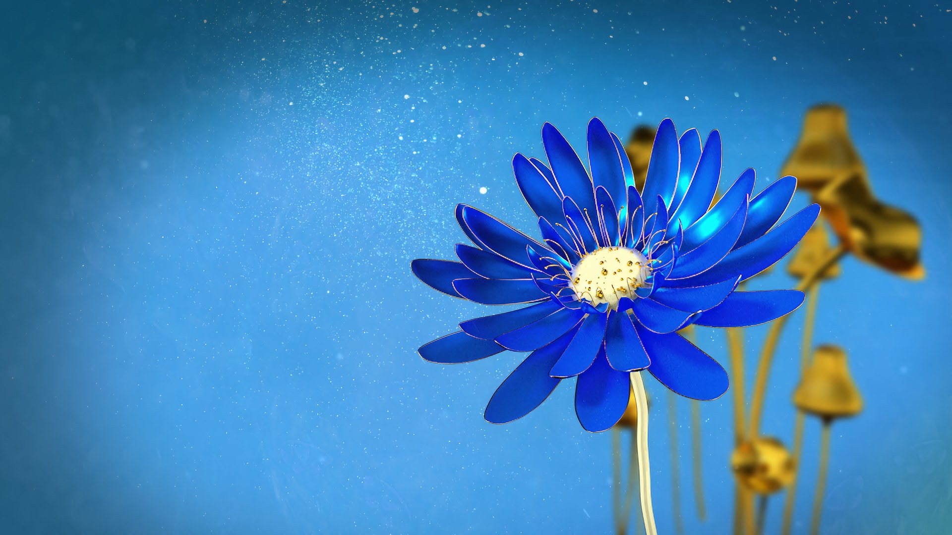 Blue Flower Animated 3D - TurboSquid 1744917