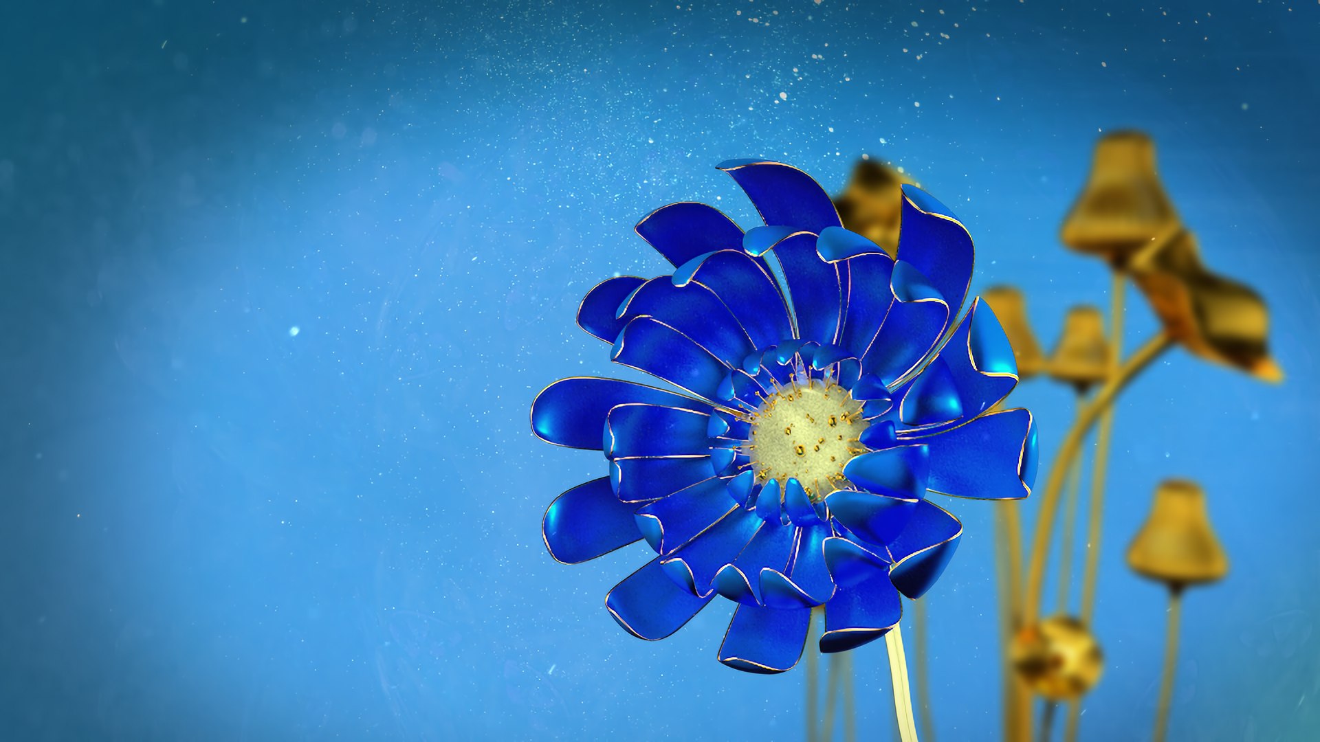 Blue Flower Animated 3D - TurboSquid 1744917