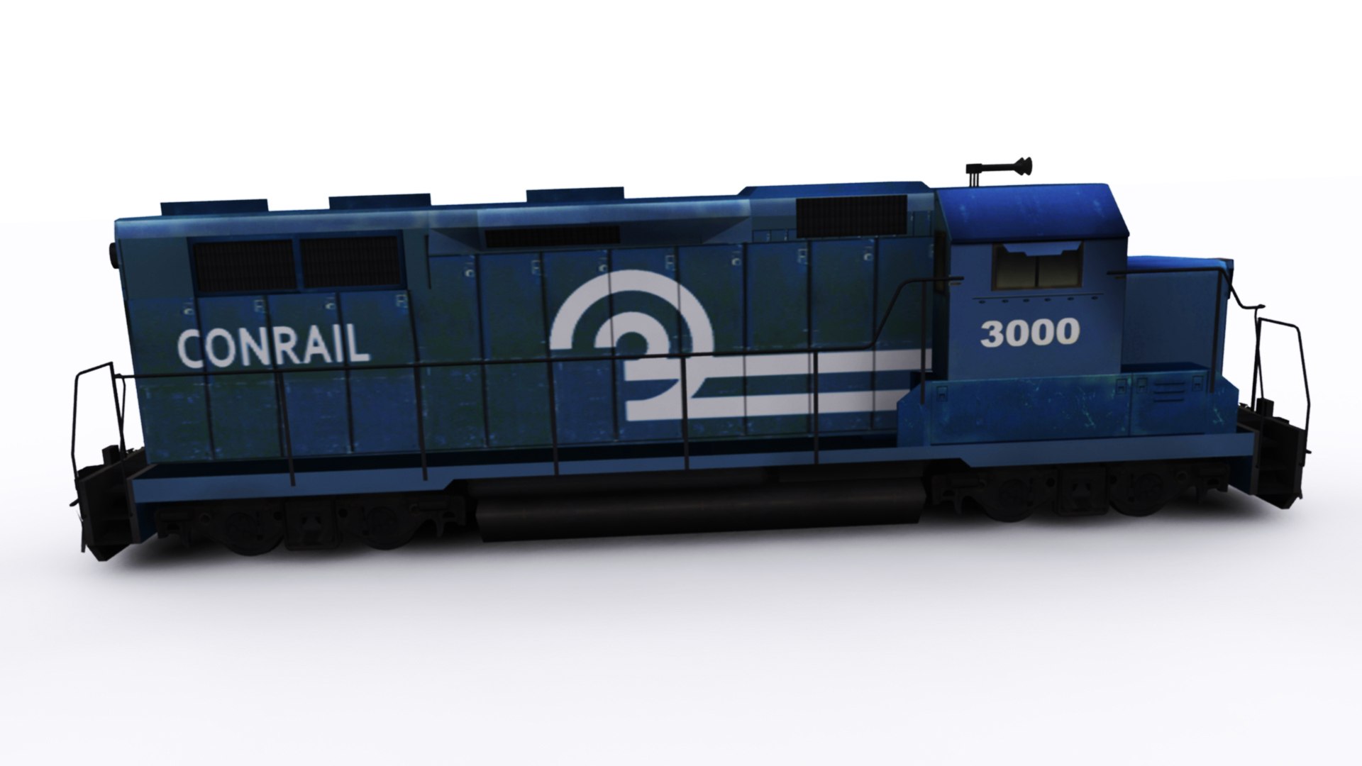 EMD GP40 2 Model - TurboSquid 2099898
