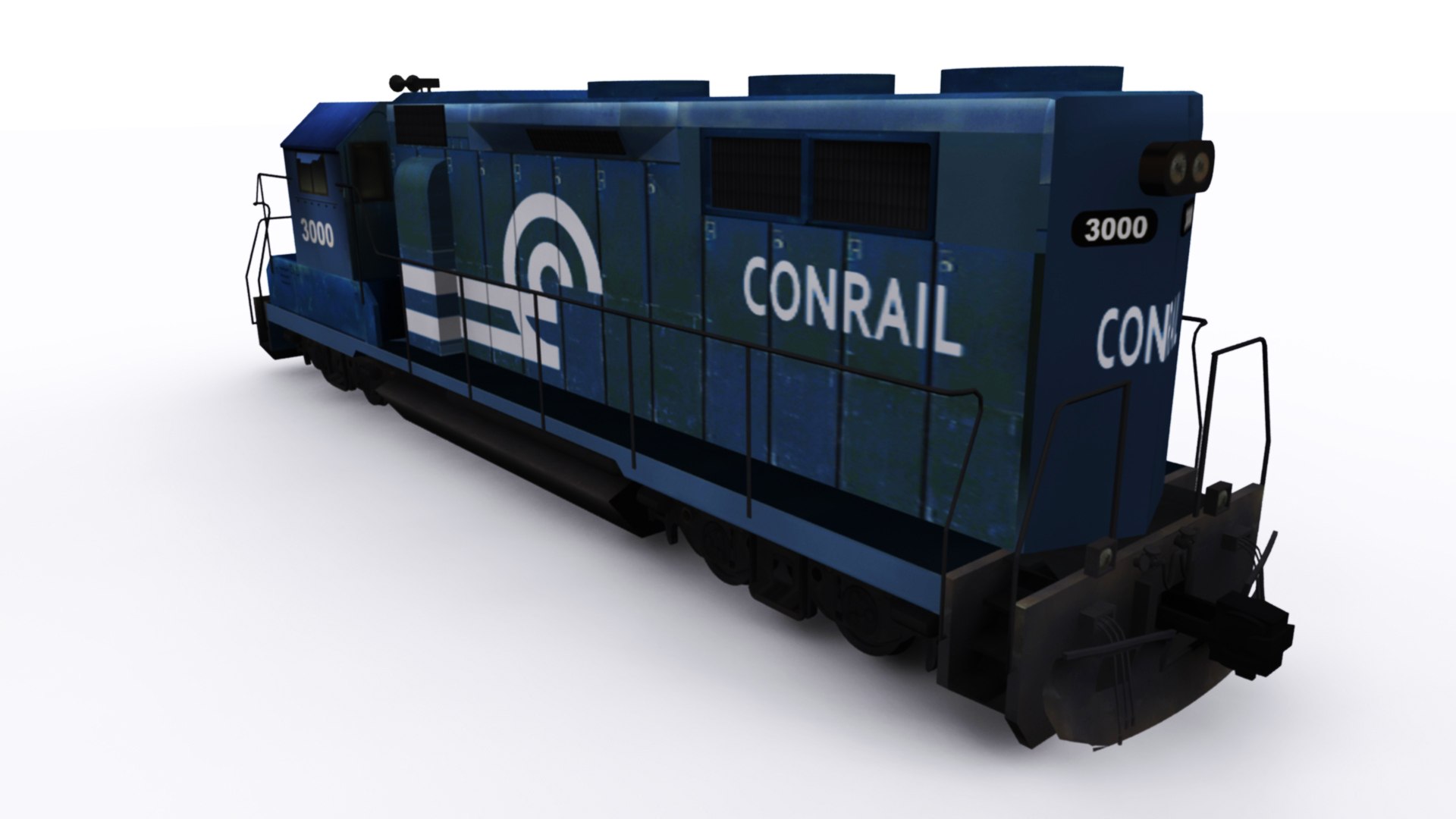 EMD GP40 2 Model - TurboSquid 2099898