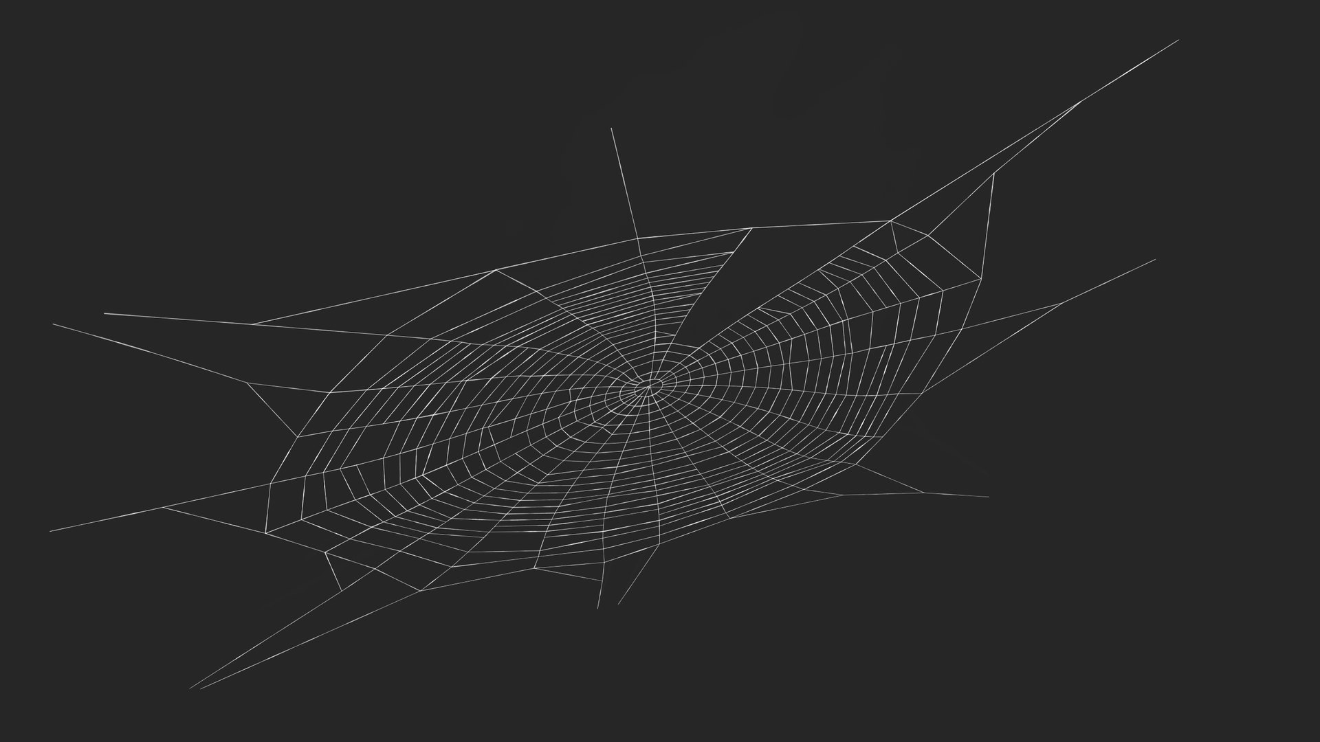 3D Spider Web In Circle Shape - TurboSquid 2206702