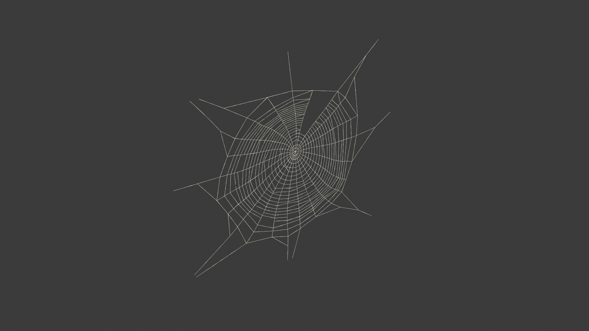 3D Spider Web In Circle Shape - TurboSquid 2206702