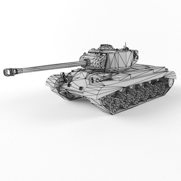 pershing wwii m26 3d max