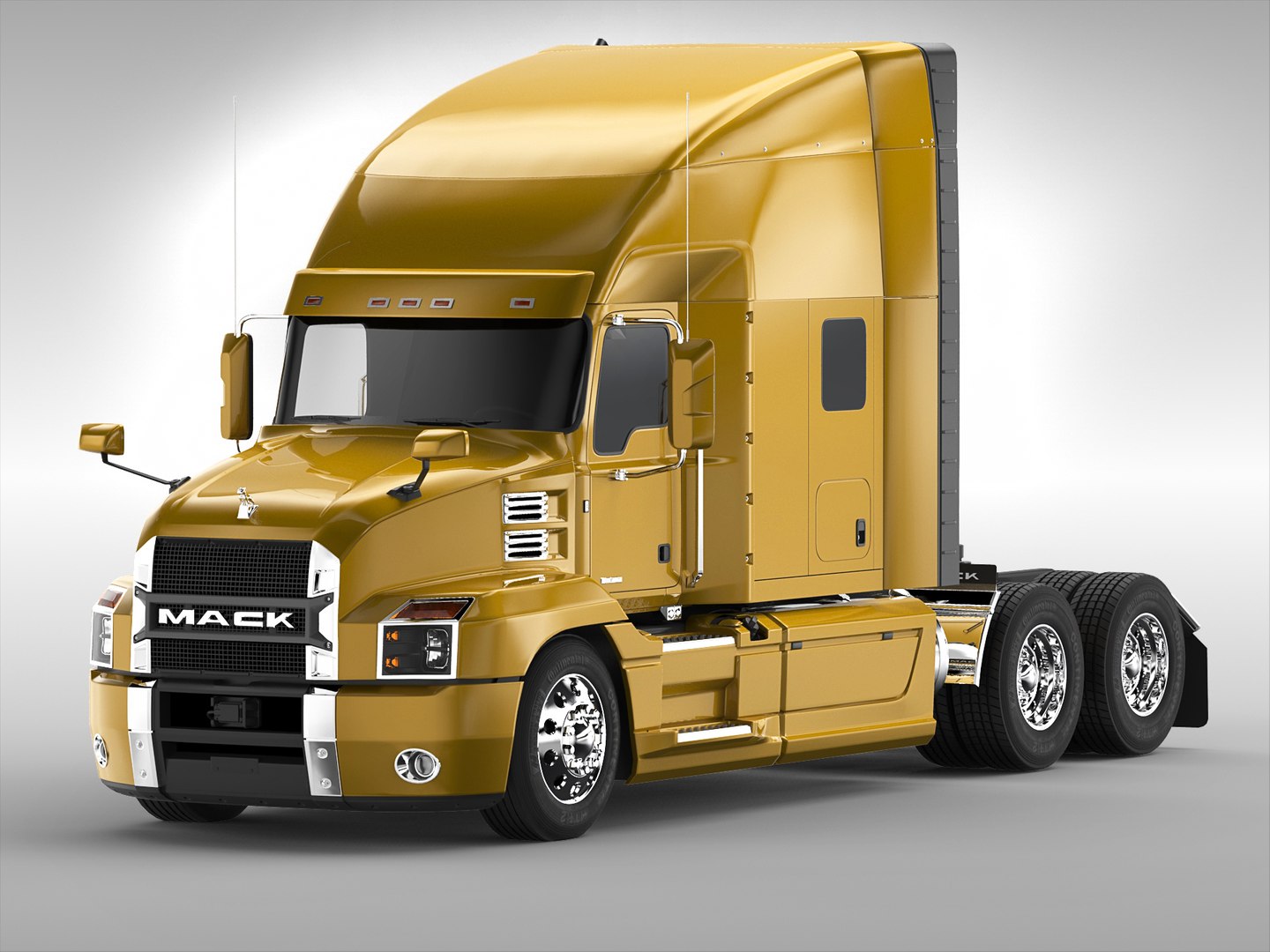 3D Mack Truck Model - TurboSquid 1402456