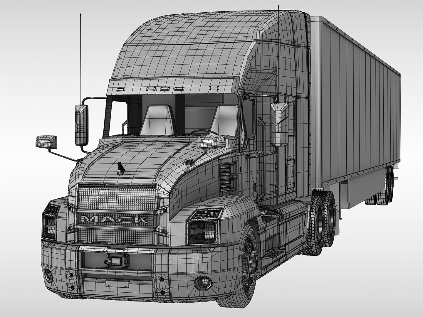 3D Mack Truck Model - TurboSquid 1402456