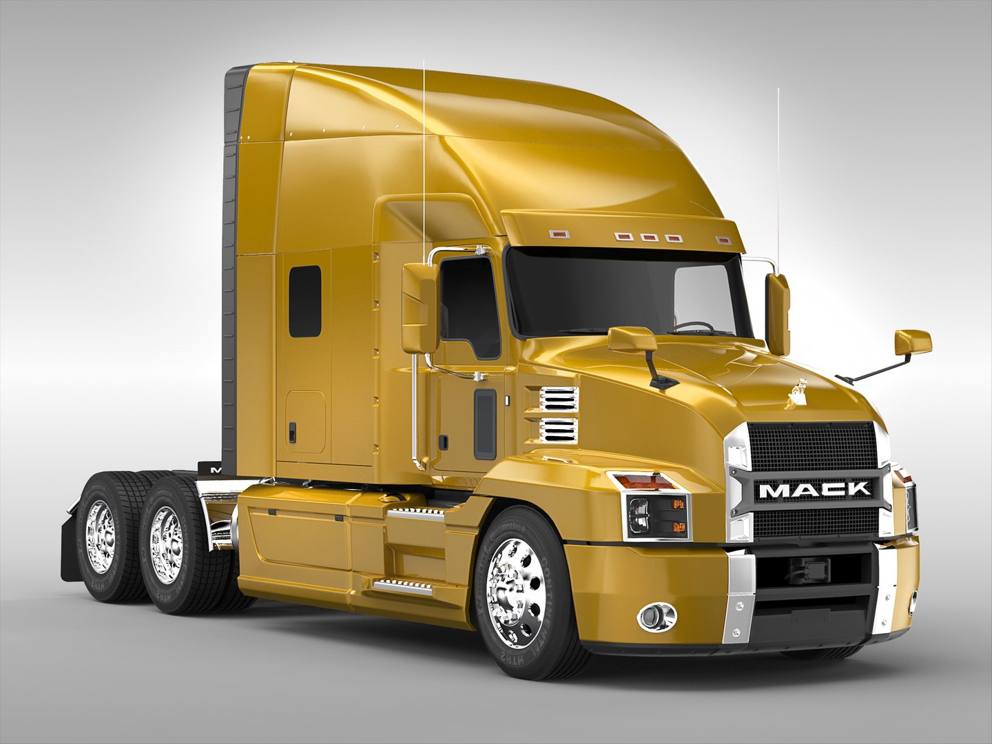 3D Mack Truck Model - TurboSquid 1402456