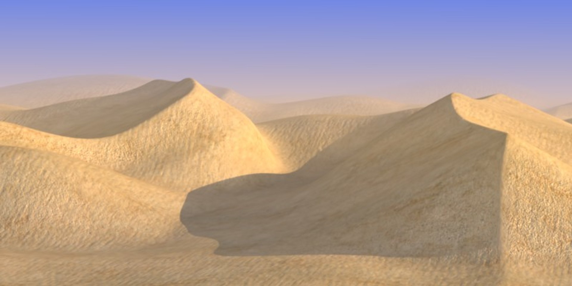 desert landscape sand 3d model