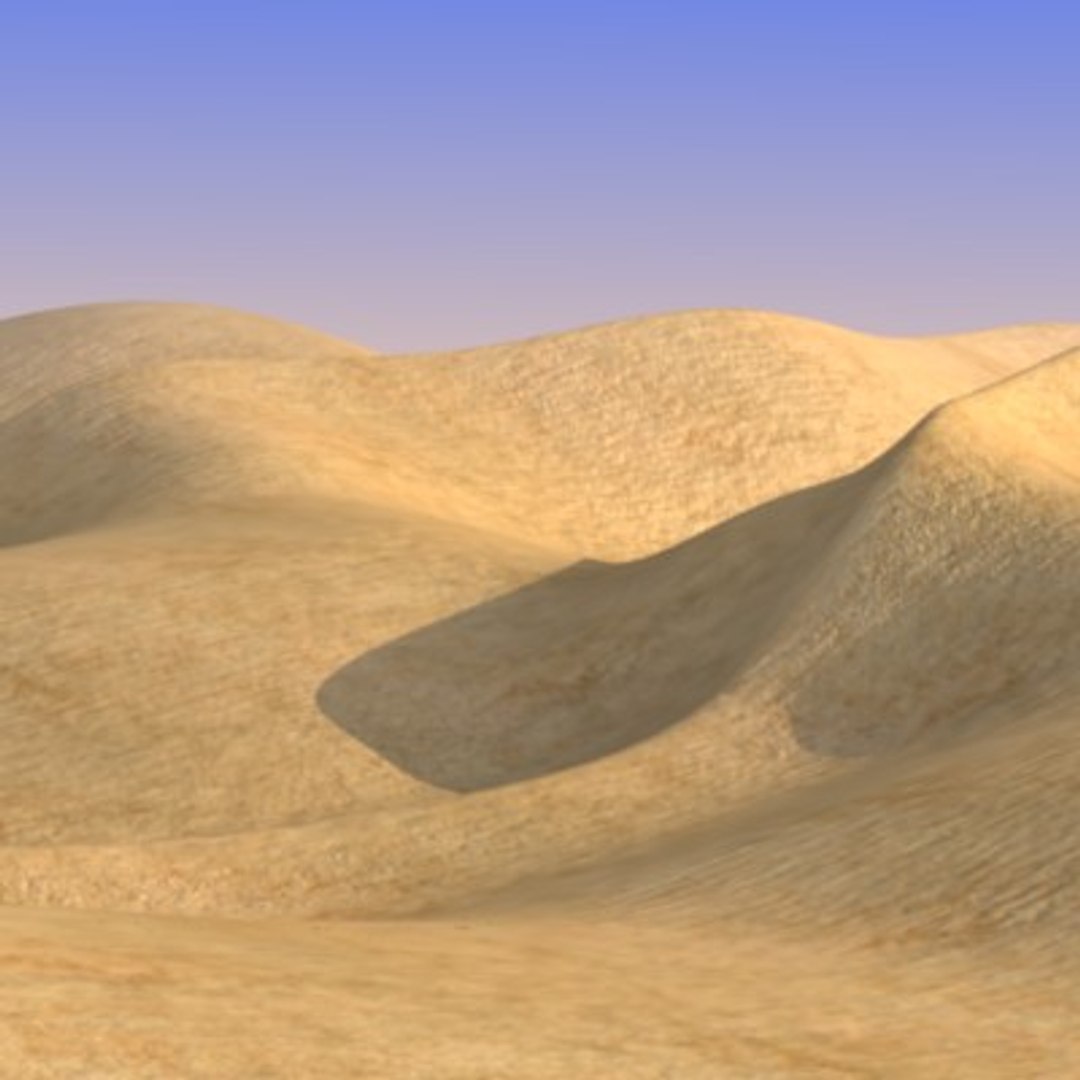 desert landscape sand 3d model