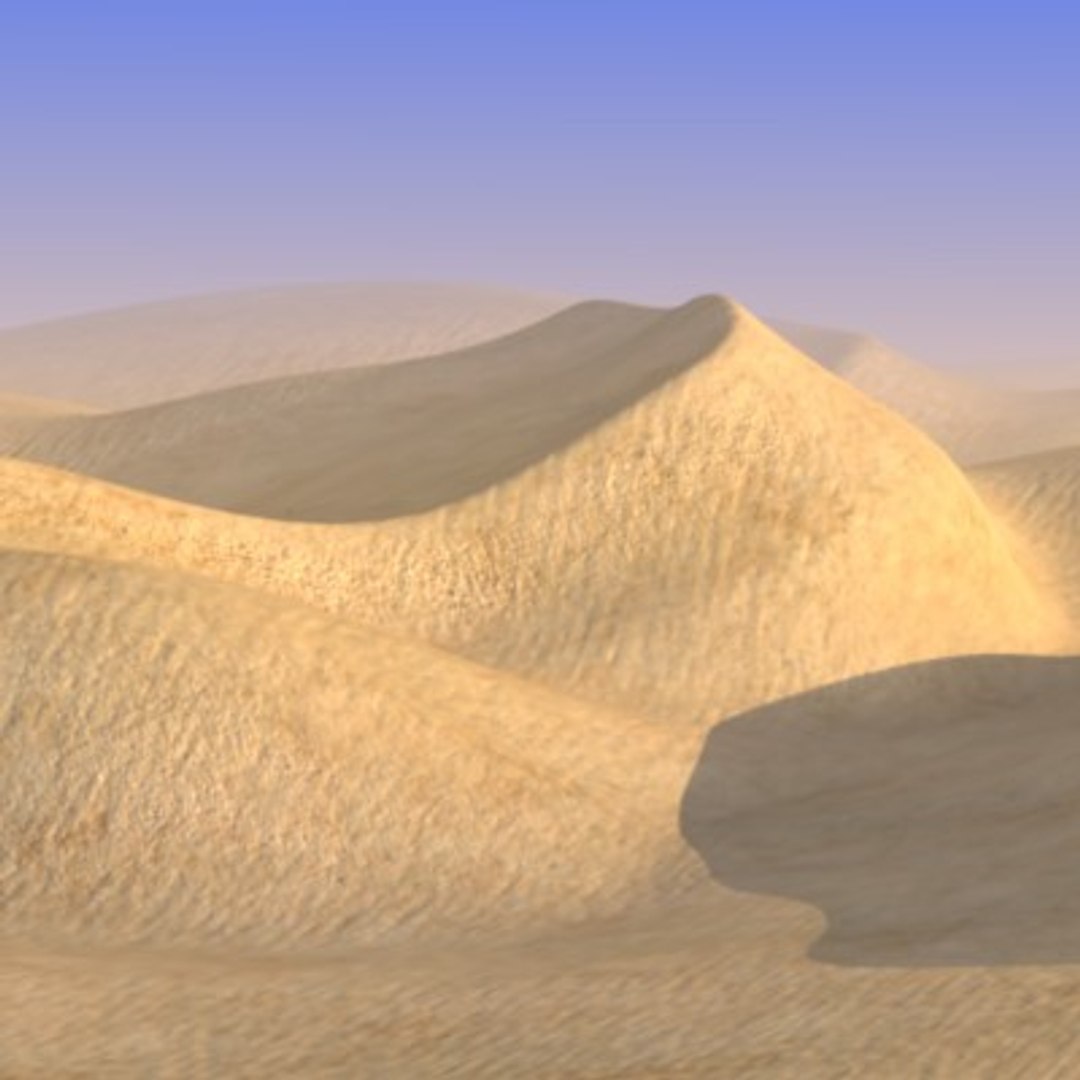desert landscape sand 3d model