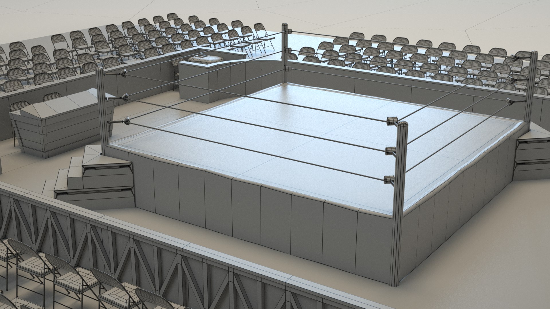 3D WWE Wrestling Arena Model - TurboSquid 1976430