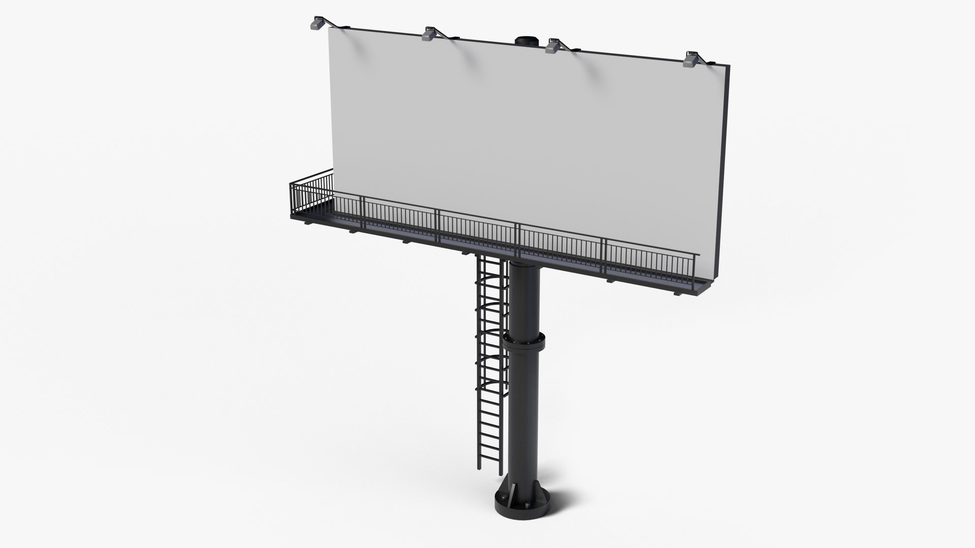 3D Billboard Modeled Blender - TurboSquid 1646309