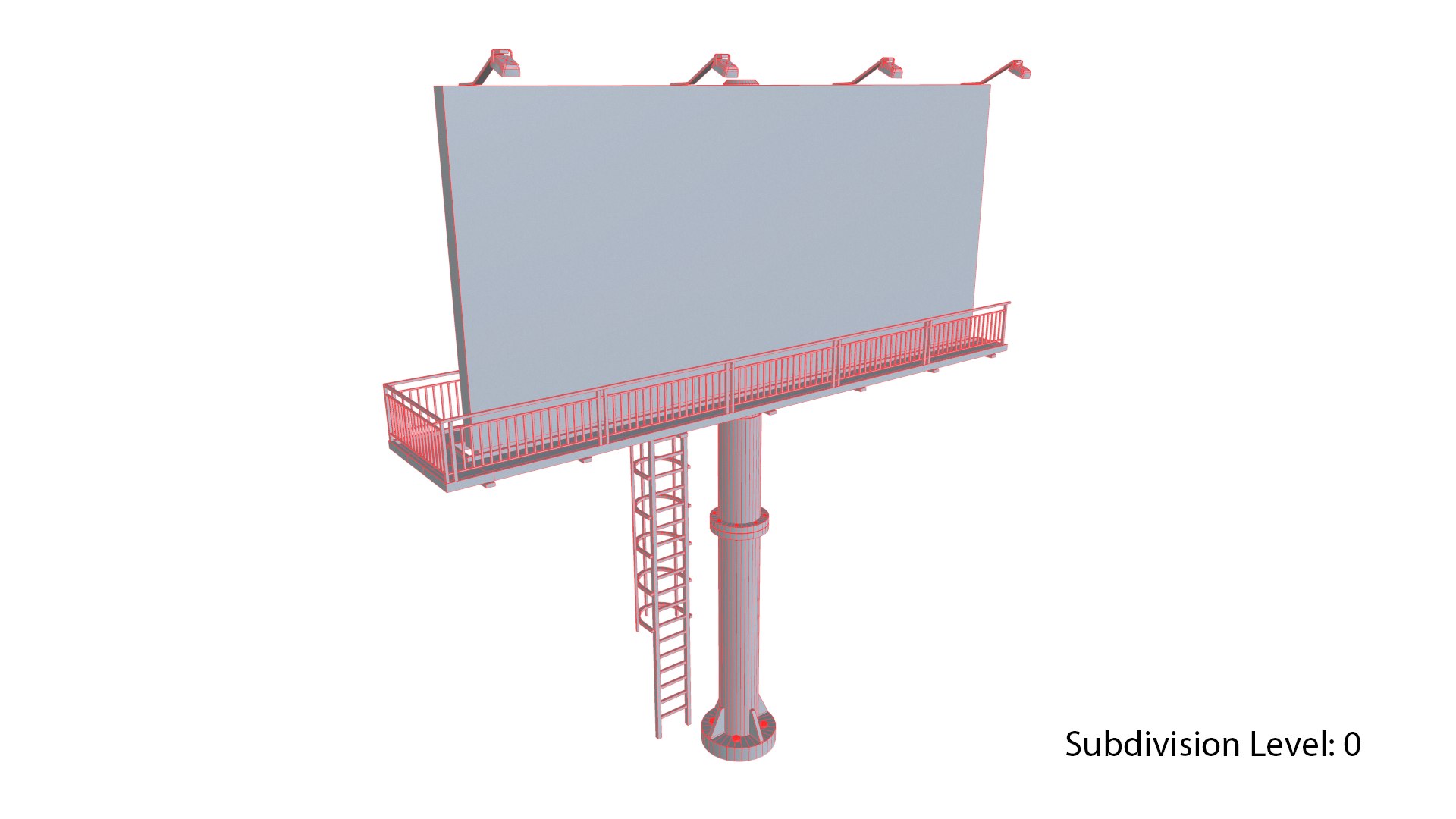 3D Billboard Modeled Blender - TurboSquid 1646309