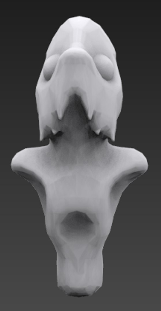 Free Obj Model Alien Bust