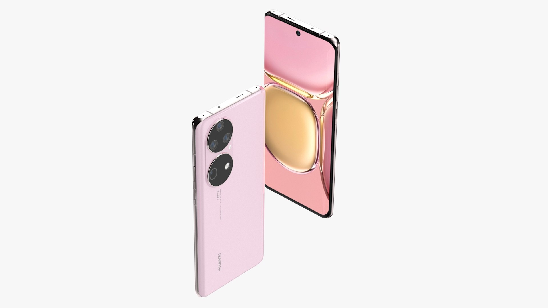 3D Huawei P50 Pro Charm Pink - TurboSquid 1768240