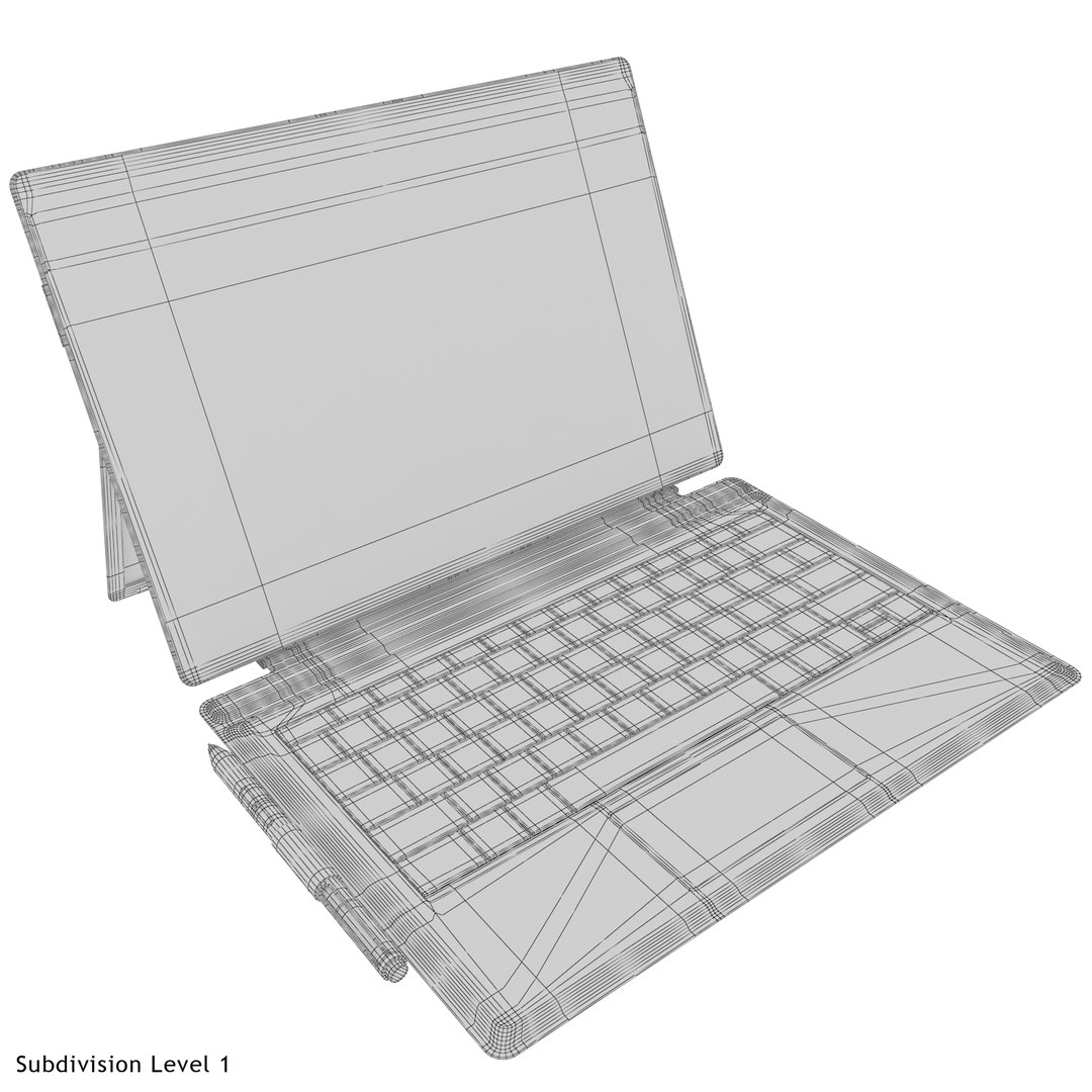 realistic microsoft surface pro obj